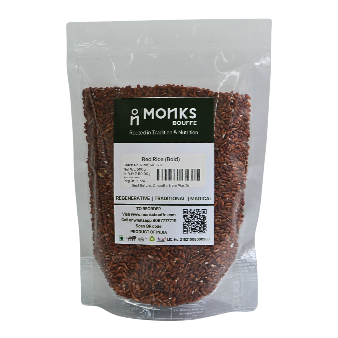 Organic Red Rice - Chhattisgarh – Monks Bouffe